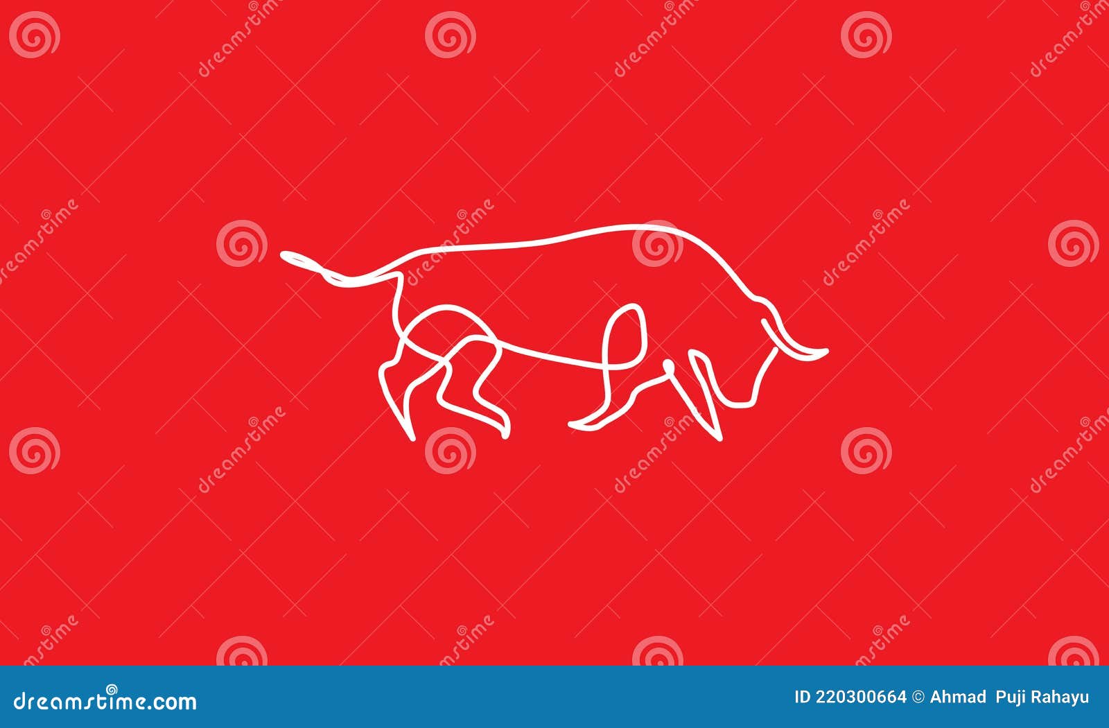 Continuous Lines Buffalo or Bison Logo Symbol Vector Icon Illustration ...