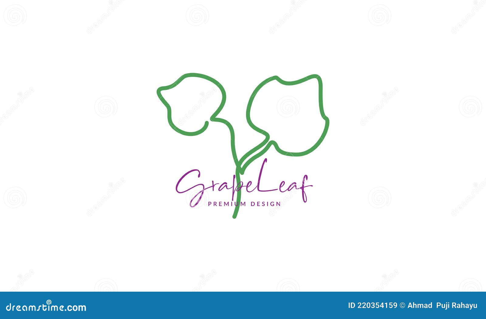 Continuous Lines Leaf Taro Logo Symbol Vector Icon Illustration Graphic ...
