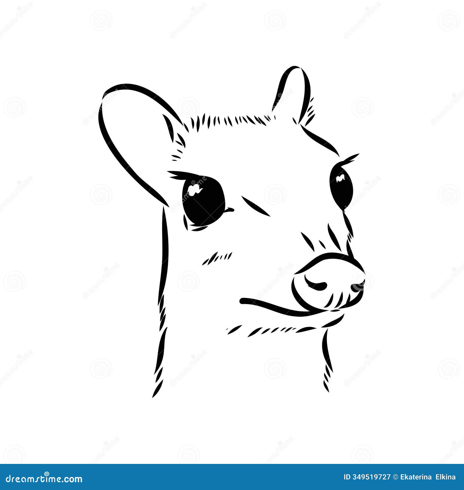 Continuous Lines Mouse Deer Logo Symbol Vector Icon Illustration ...