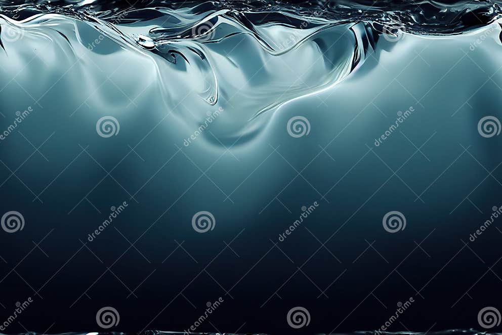 A Continuous Liquid Texture of a Stream S Water Surface. Seamless Stock ...