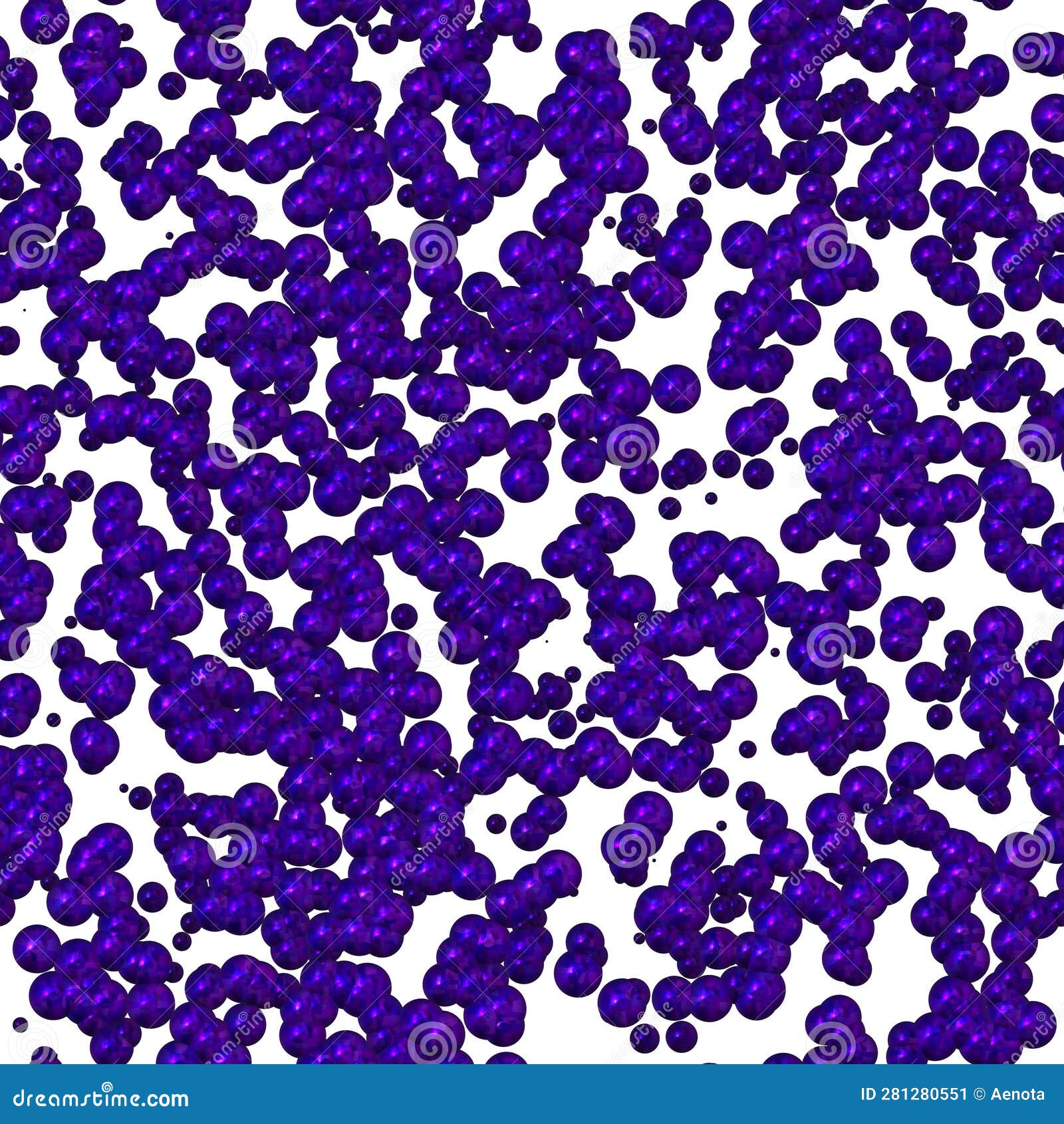 Continuous Magenta Molecular Pattern Stock Illustration - Illustration ...