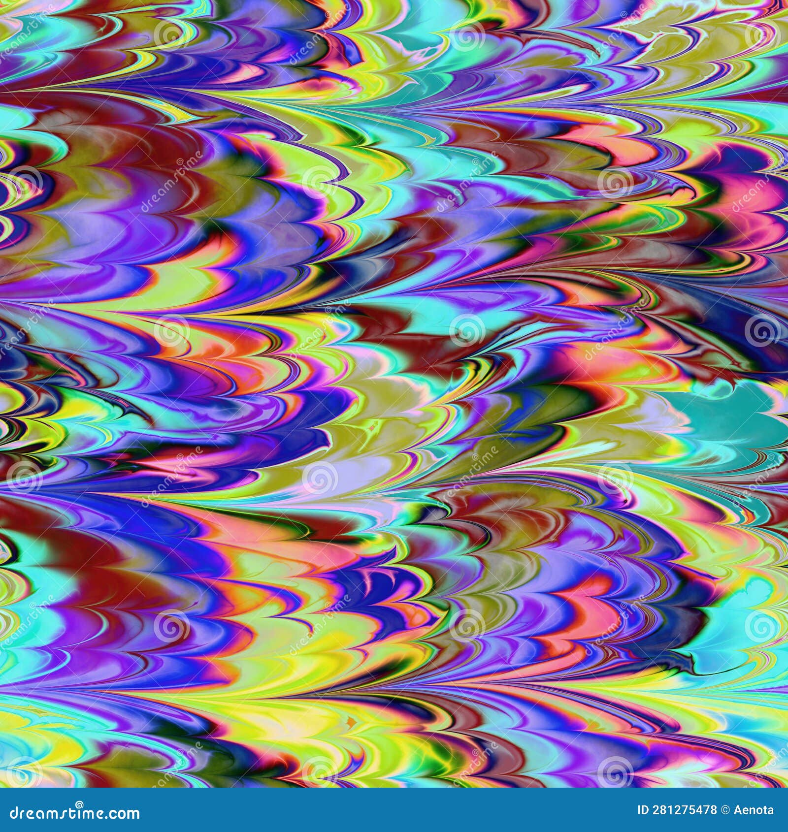 Continuous Marbling Paper Pattern Stock Illustration - Illustration of ...