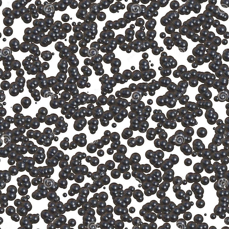 Continuous Molecular Black Pattern Stock Illustration - Illustration of ...