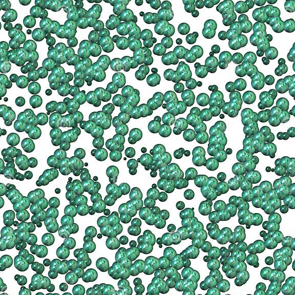 Continuous Molecular Green Pattern Stock Illustration - Illustration of ...