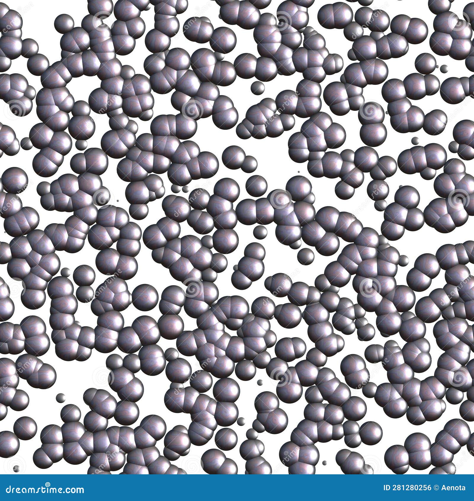 Continuous Molecular Grey Pattern Stock Illustration - Illustration of ...