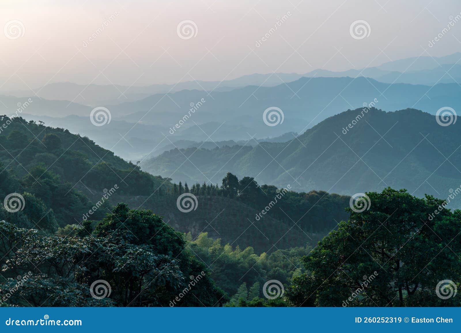 Continuous Mountain Natural Scenery Stock Image - Image of outdoor ...