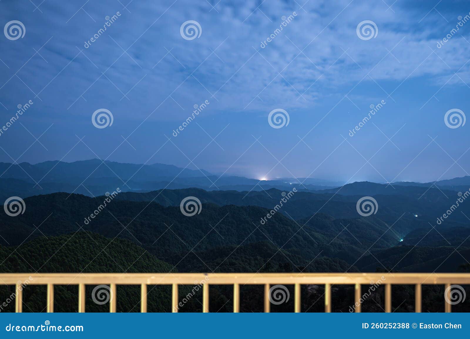 Continuous Mountain Natural Scenery Stock Photo - Image of mist, nature ...
