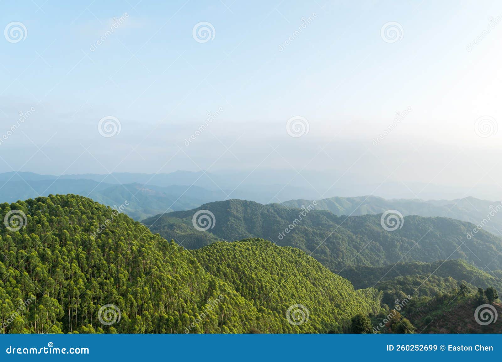 Continuous Mountain Natural Scenery Stock Image - Image of green ...