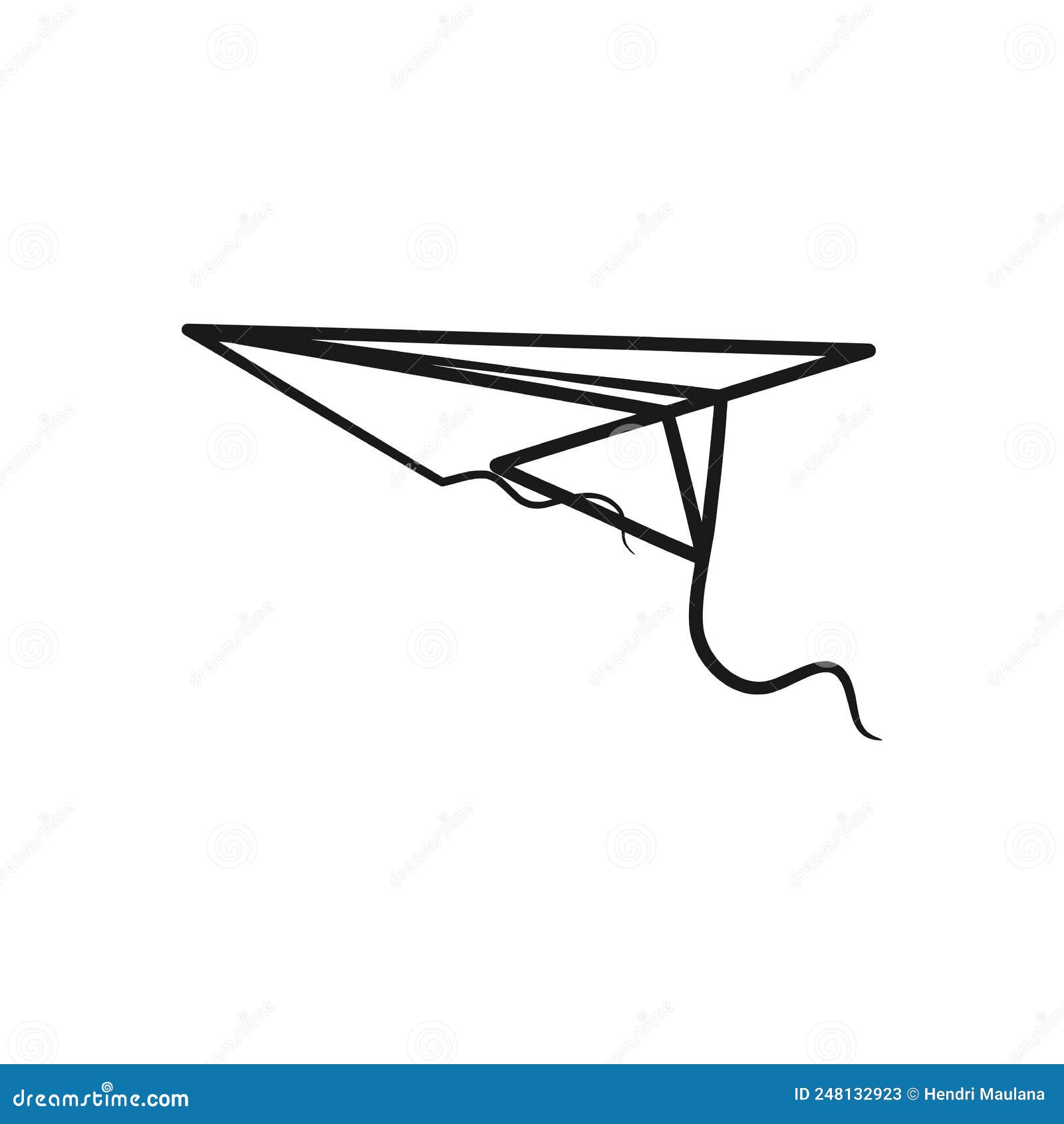 Continuous One Line Art Drawing of Paper Plane Stock Vector ...