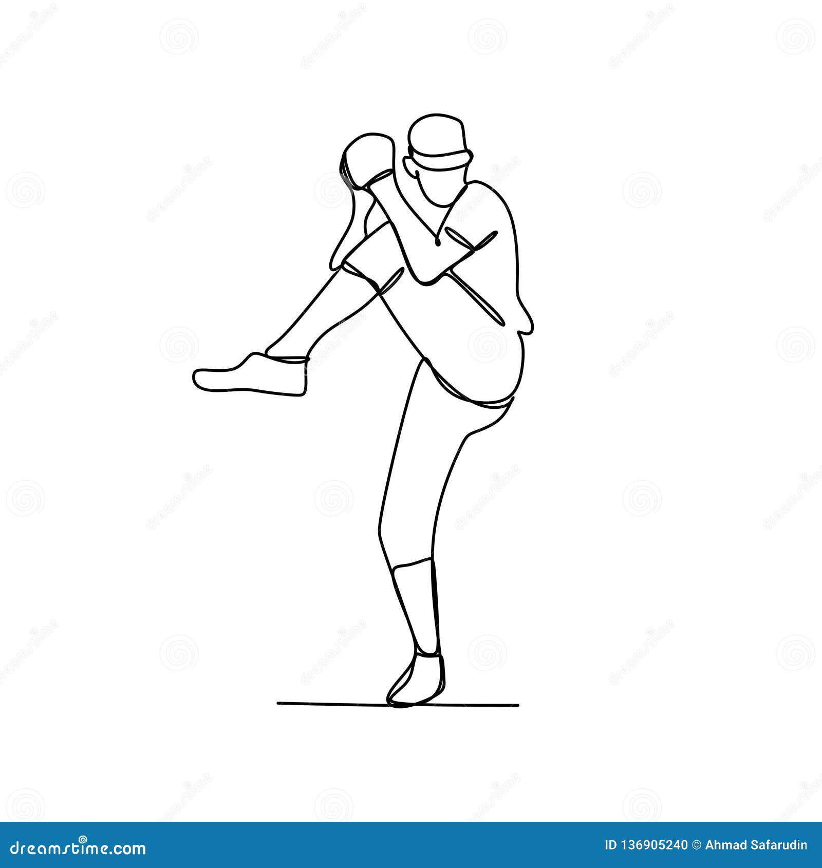 Baseball Pitcher Drawing