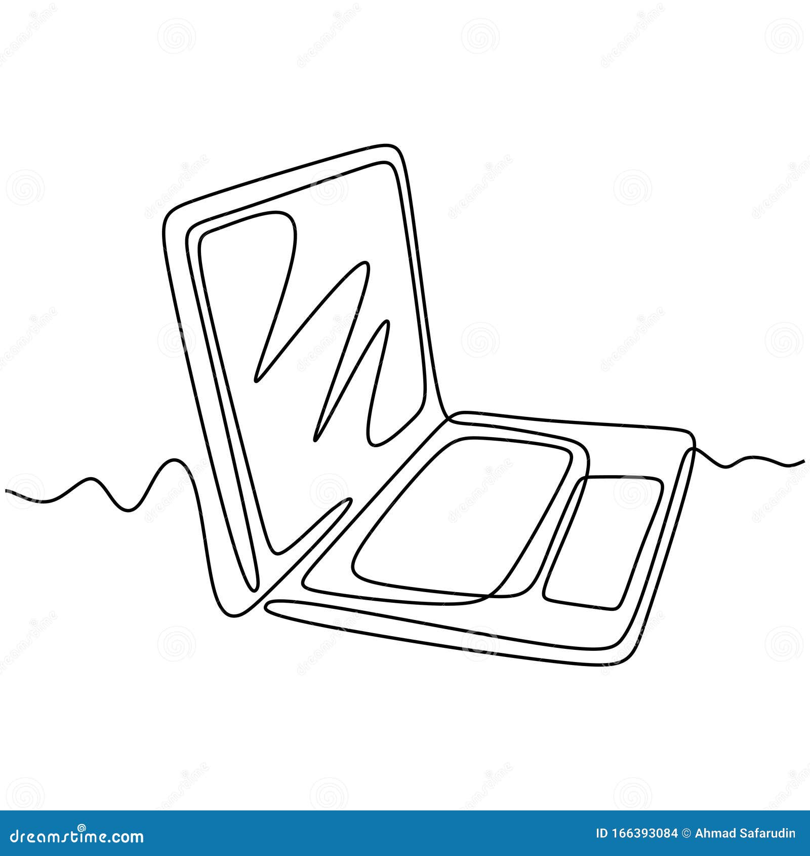 Continuous One Line Drawing of Stock Vector - Illustration of vector ...