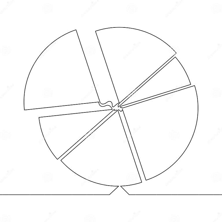 Continuous One Line Drawing Allocation Concept Stock Vector ...