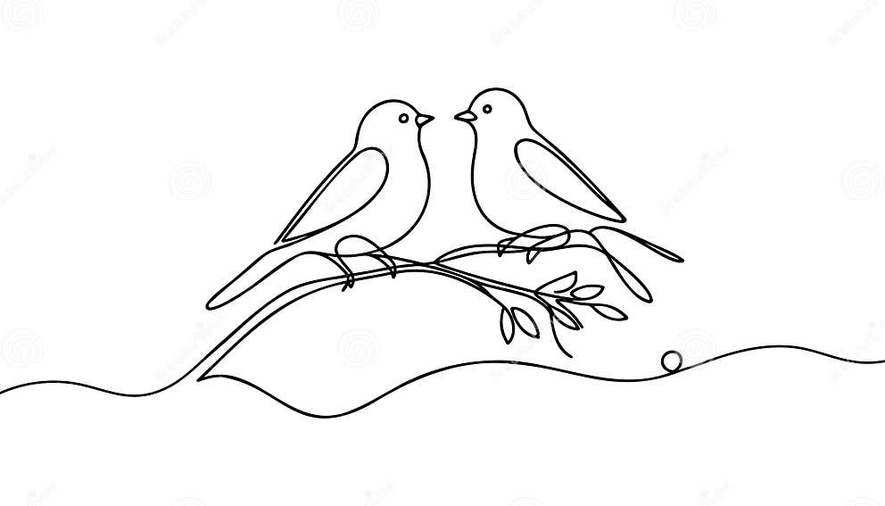 Continuous One Line Drawing Birds. Minimalist Bird, Outline Design ... Continuous One Line Drawing Birds. Minimalist Bird, Outline Design ...