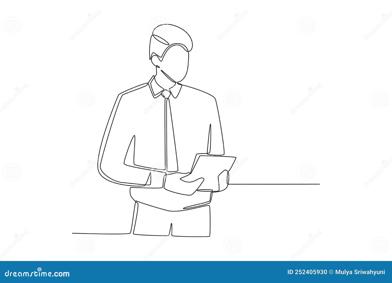 Businessman in Formal Uniform Holding and Checking Workflow Records ...