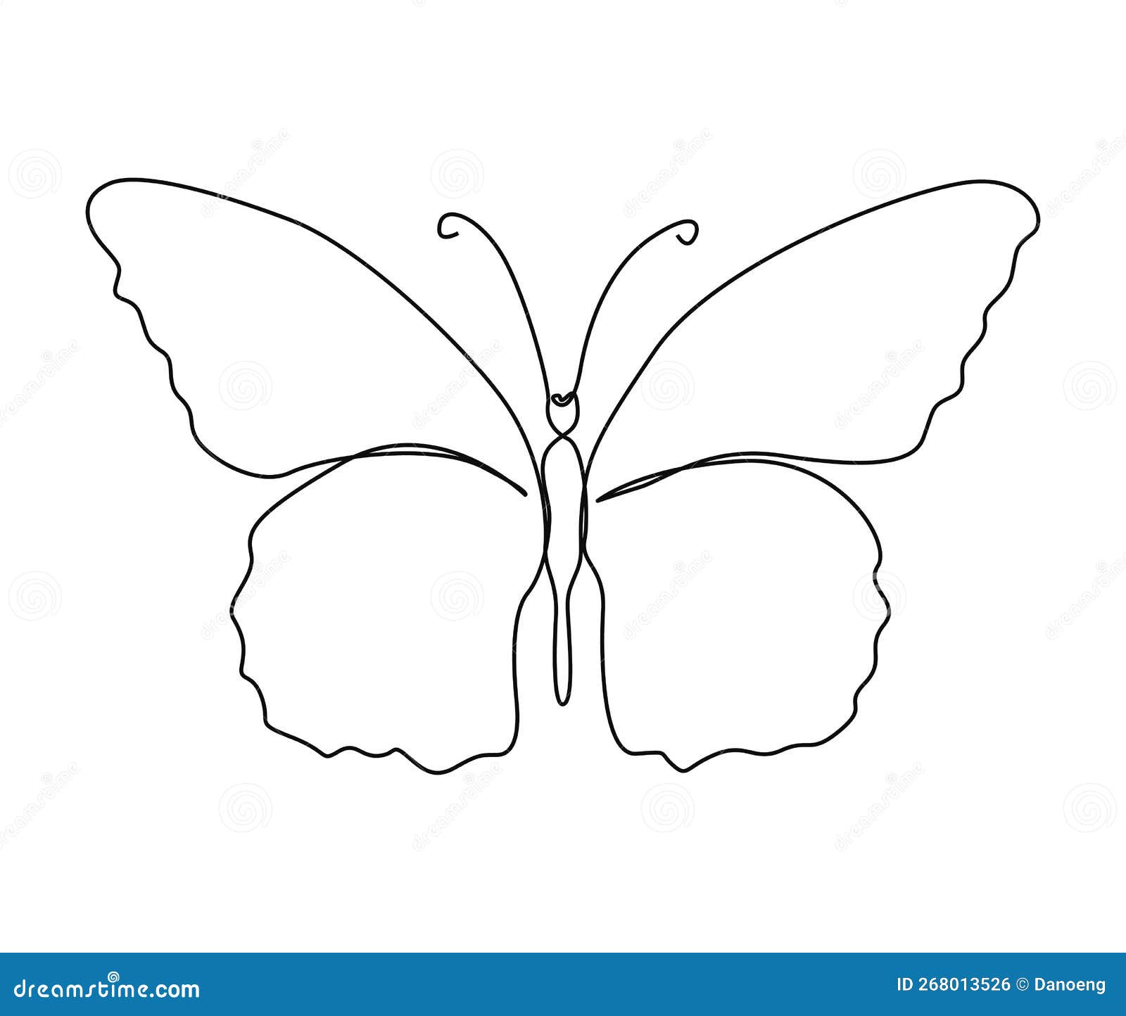 Continuous One Line Drawing Of Butterfly Simple Butterfly Line Art