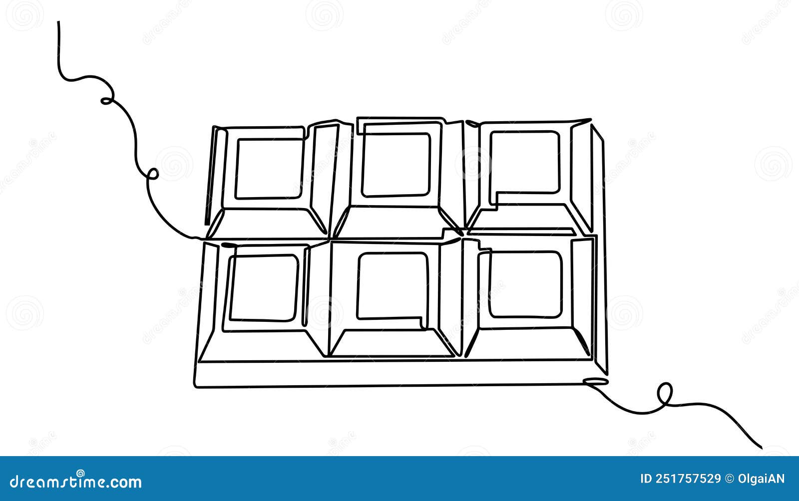 Linear Stylization Of Dental Disease With A Point Of Pain And ...