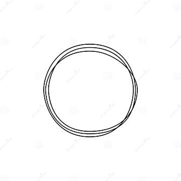 Continuous One Line Drawing Circle. Minimalism Art. Vector Illustration ...