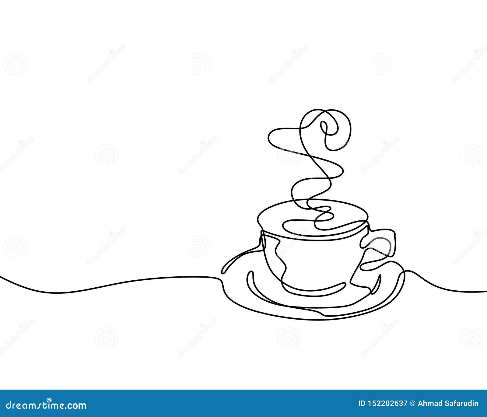 One Line Coffee Drawing Stock Illustrations – 1,840 One Line Coffee ...