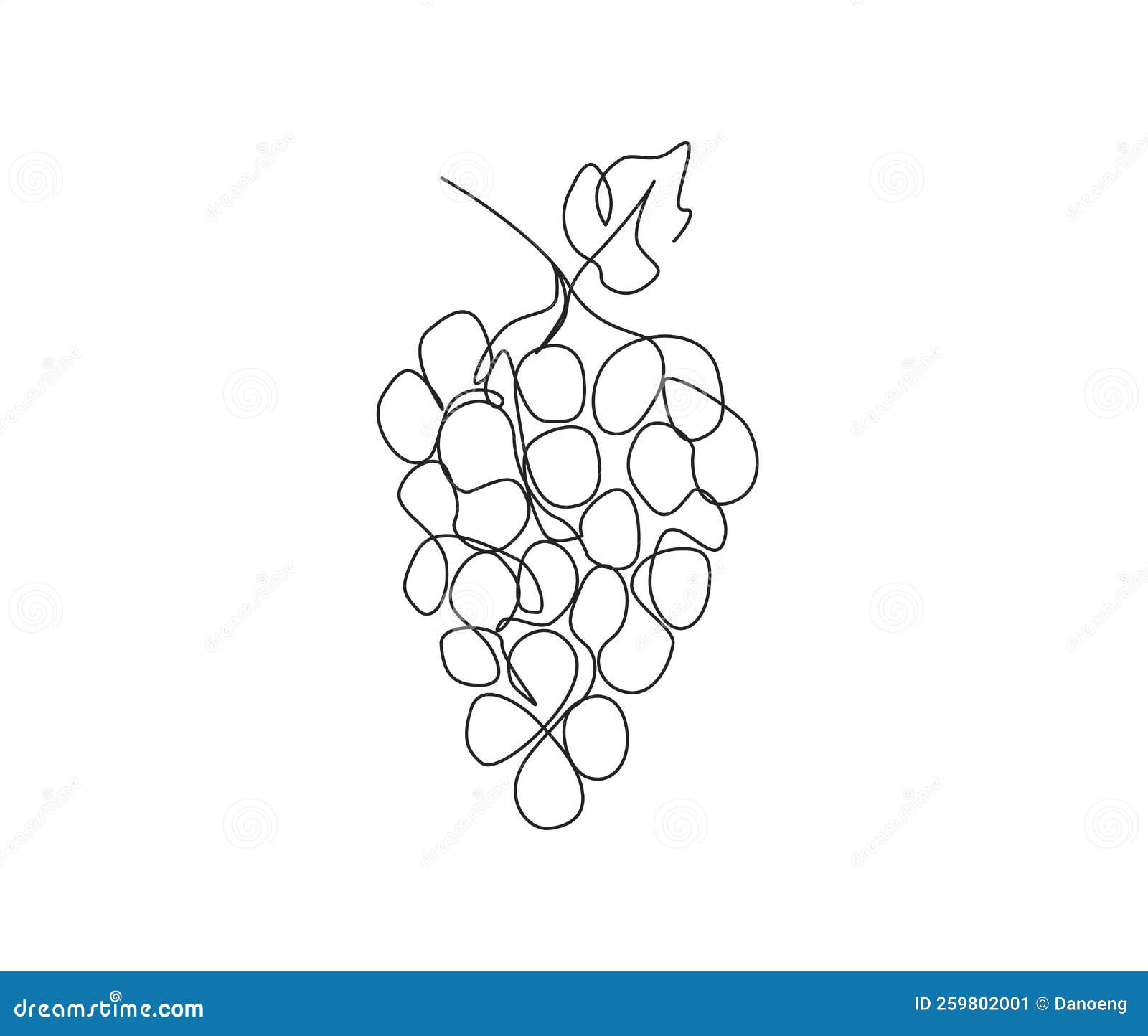 Continuous One Line Drawing of Grapefruit Fruit with Leaf. Grapefruit ...