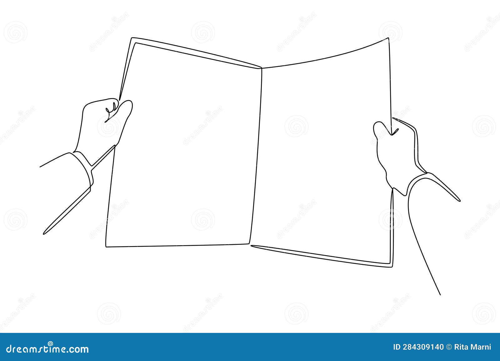 Continuous One Line Drawing Hands Holding Different Objects Concept ...