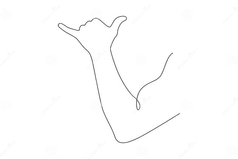 Continuous One Line Drawing Hands Holding Different Objects Concept ...