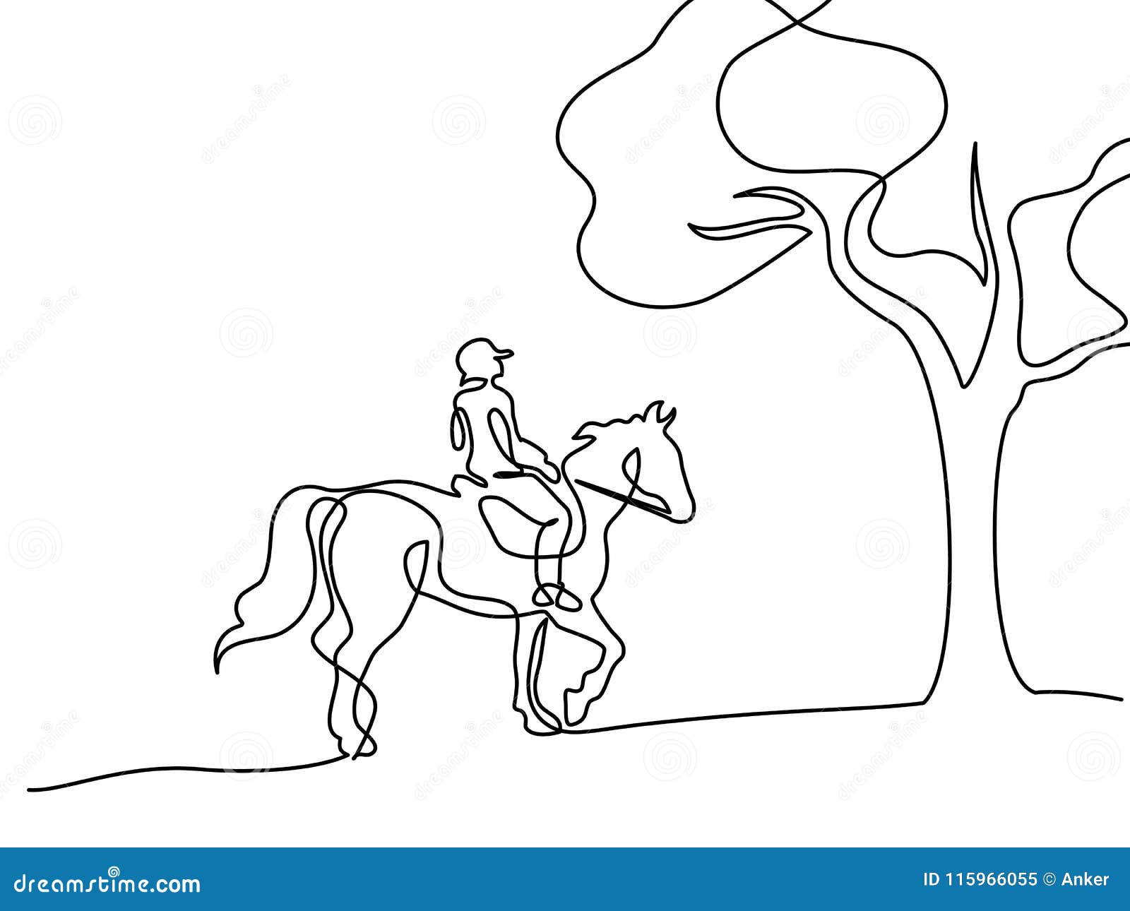 Continuous One Line Drawing. Horse Logo Stock Vector - Illustration of ... Continuous One Line Drawing. Horse Logo Stock Vector - Illustration of ...