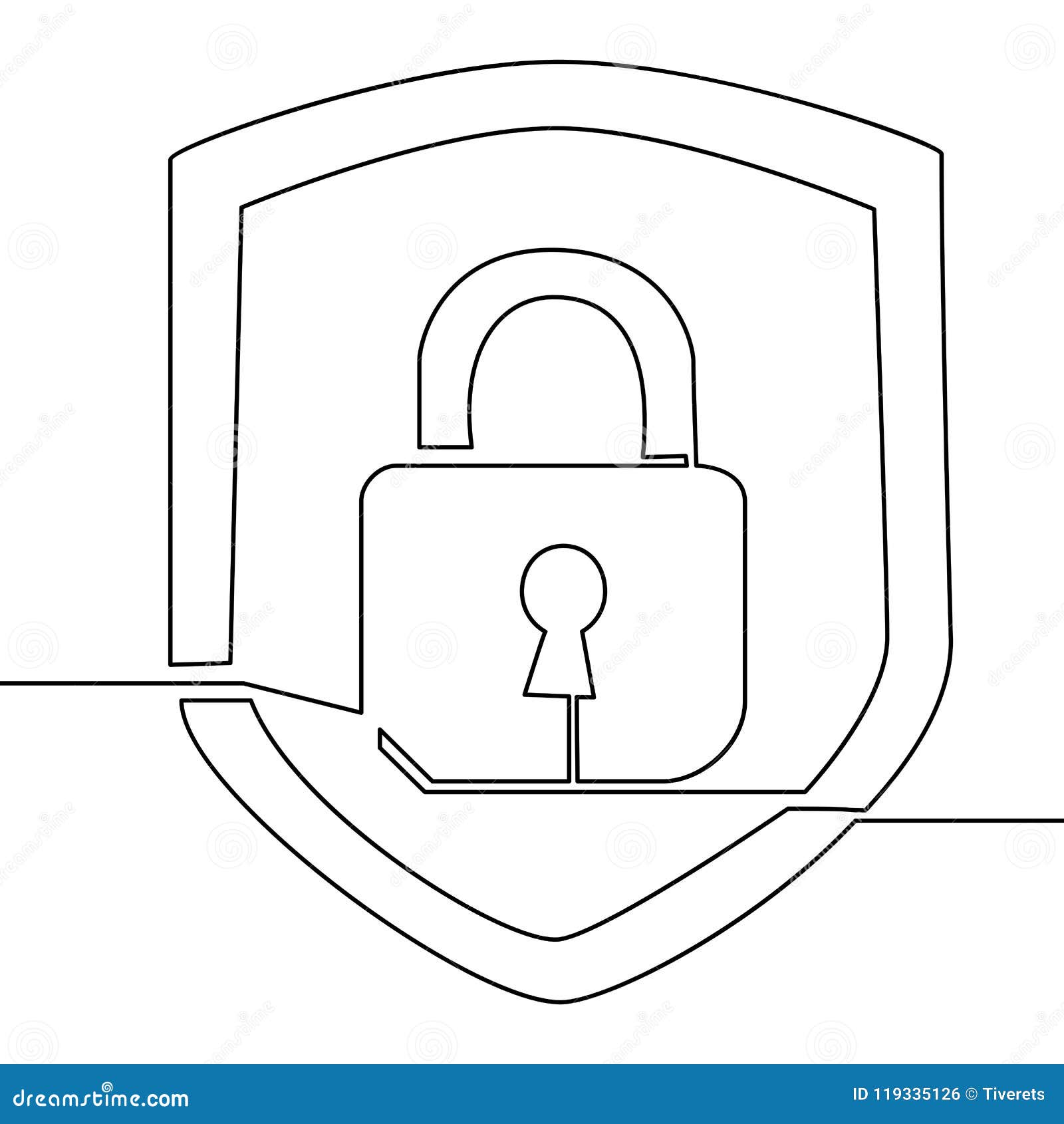 Lock Line Drawing 707 Lock And Key Drawing Stock Photos, High Res