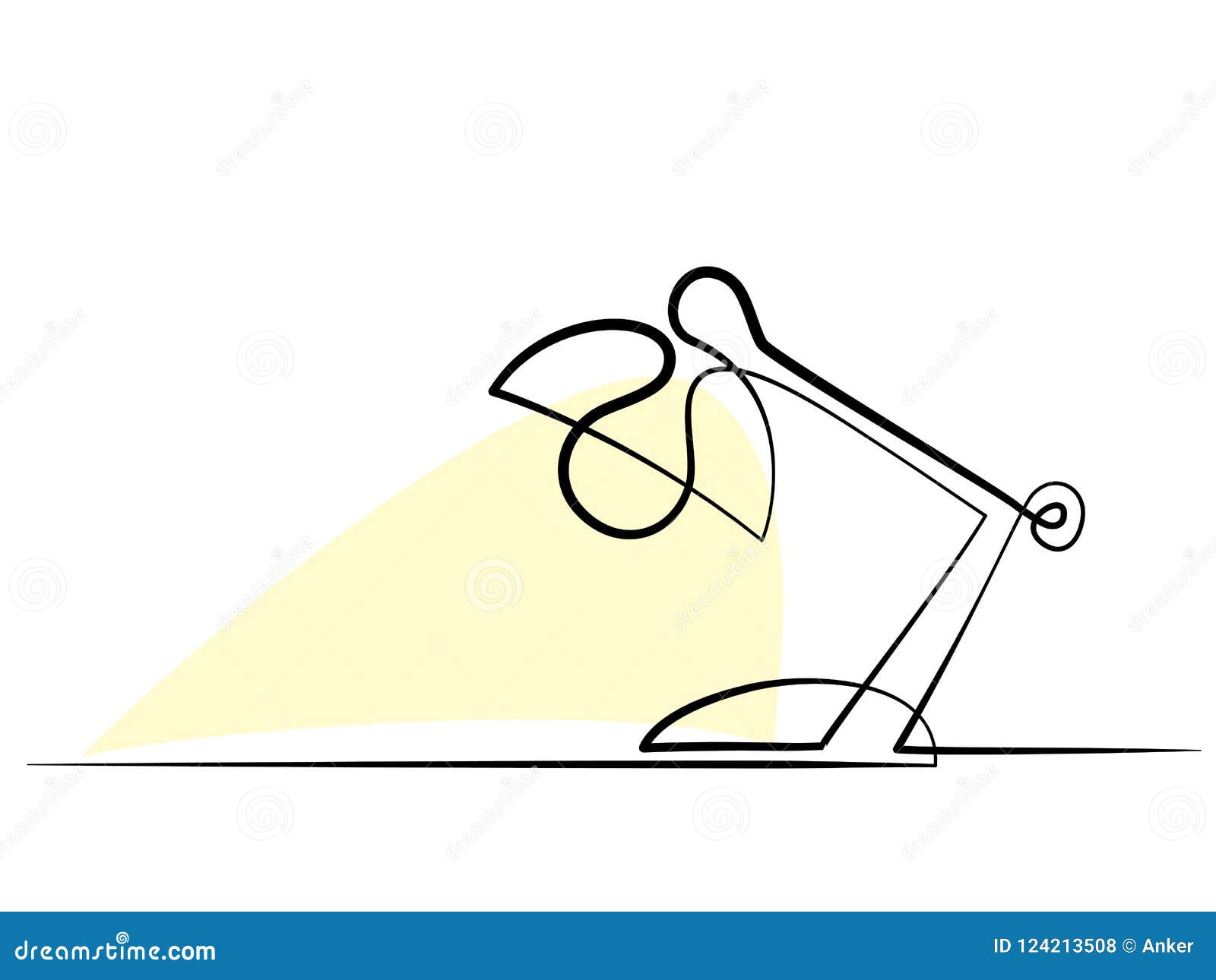 Lamp Drawing Blueprint Vector Illustration | CartoonDealer.com #25535248