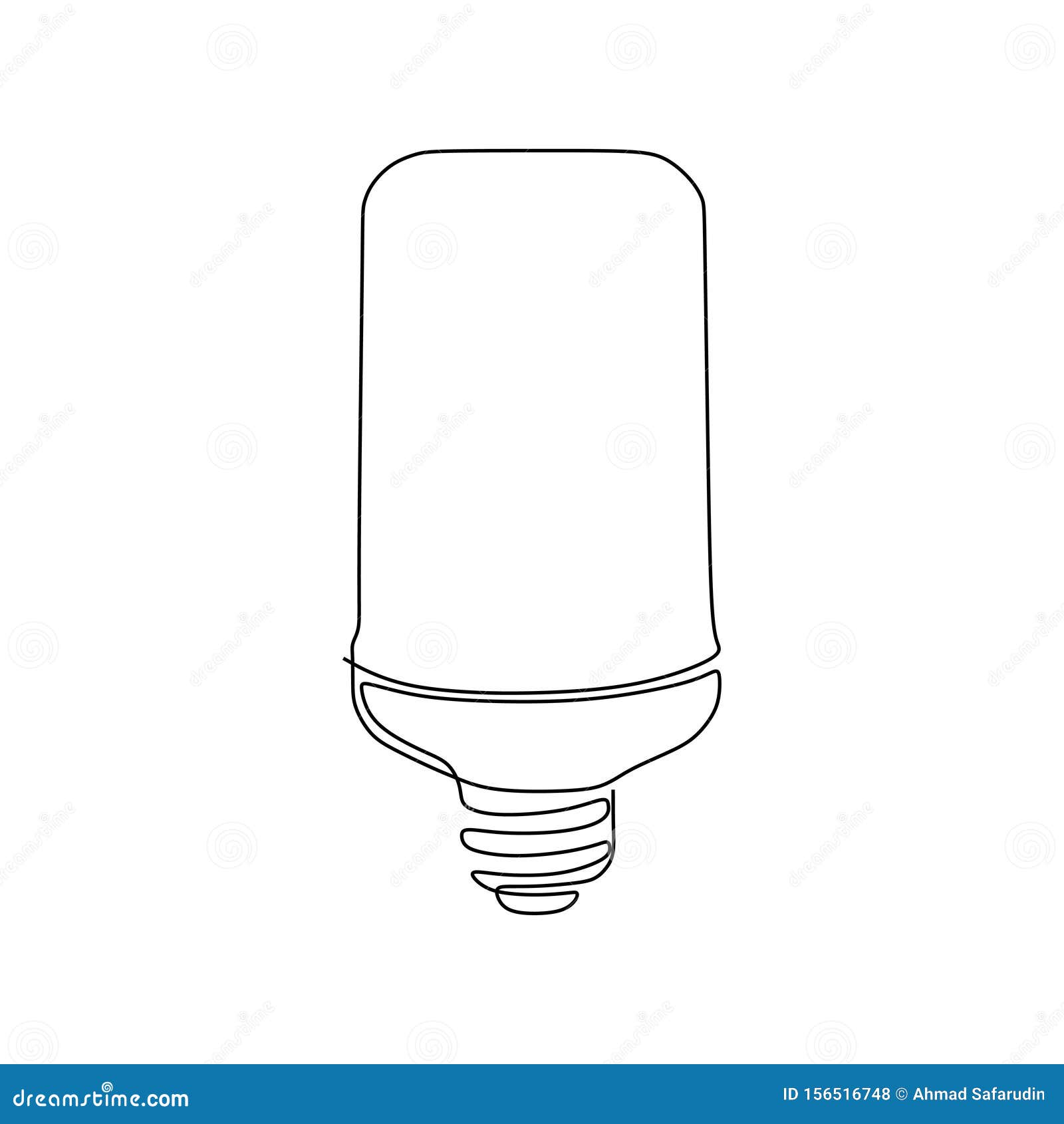 Continuous One Line Drawing Light Bulb Symbol Idea and Creativity ...