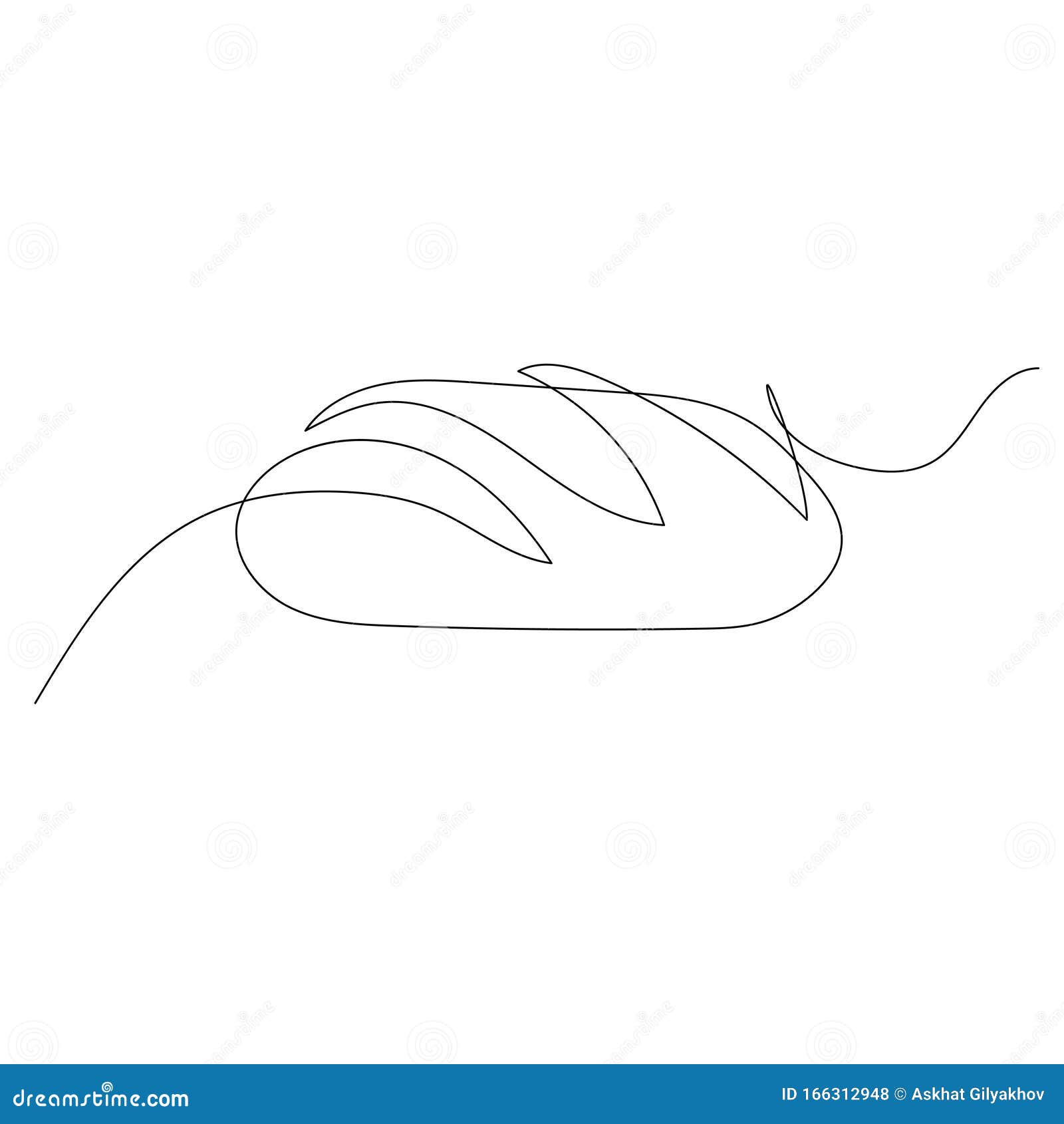 Bread Continuous Line Vector Stock Illustrations – 527 Bread Continuous ...
