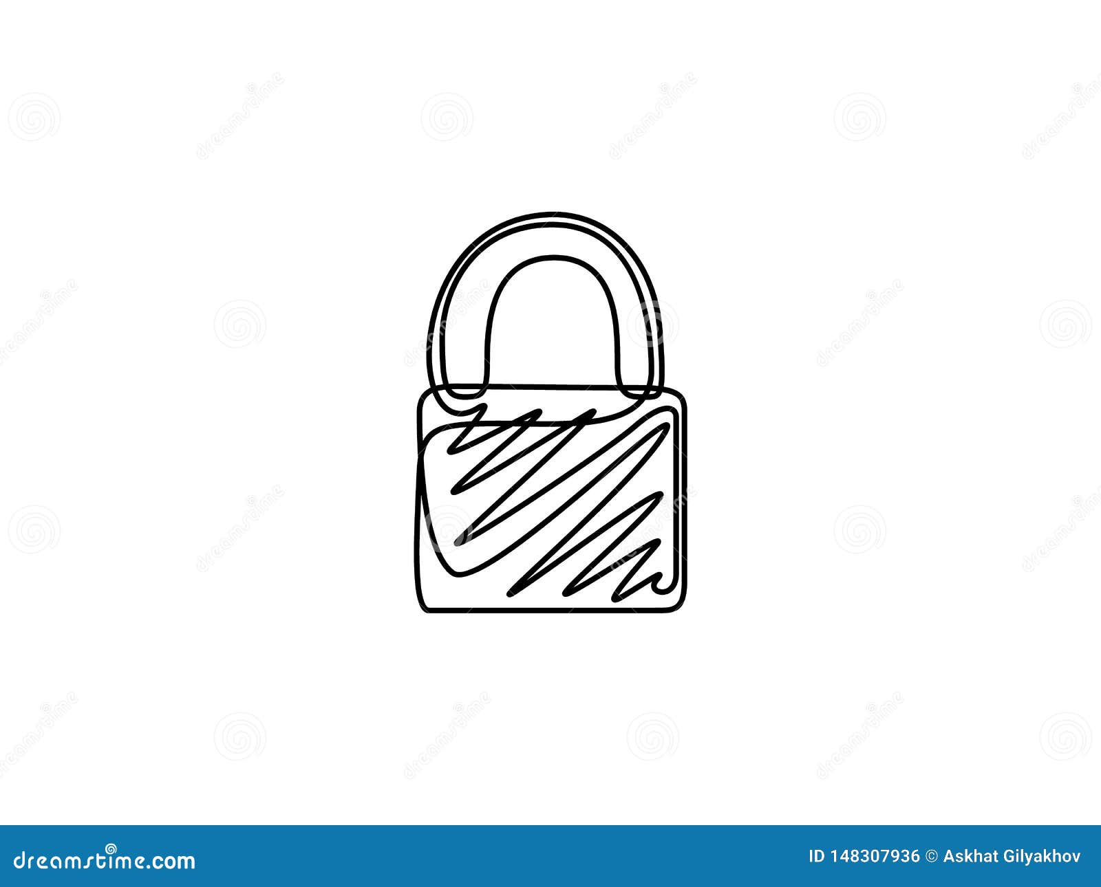 Padlock Drawing