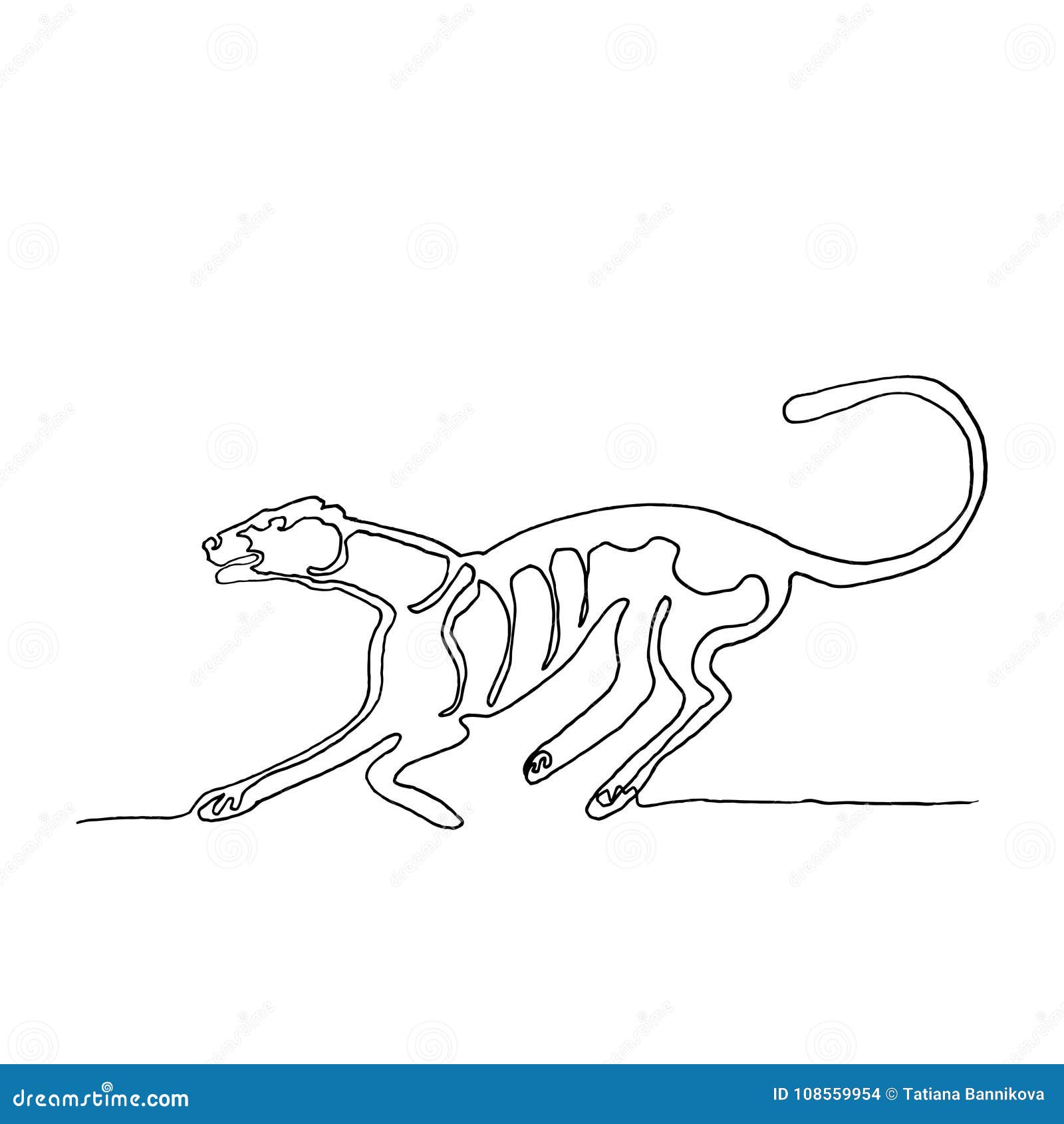 Continuous One Line Drawing. Running Cougar. American Animal Stock ... Continuous One Line Drawing. Running Cougar. American Animal Stock ...