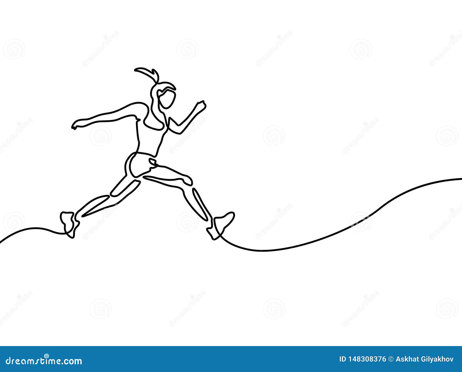 Continuous Line Drawing Running Woman , Runner Sport Theme Stock Vector ... Continuous Line Drawing Running Woman , Runner Sport Theme Stock Vector ...