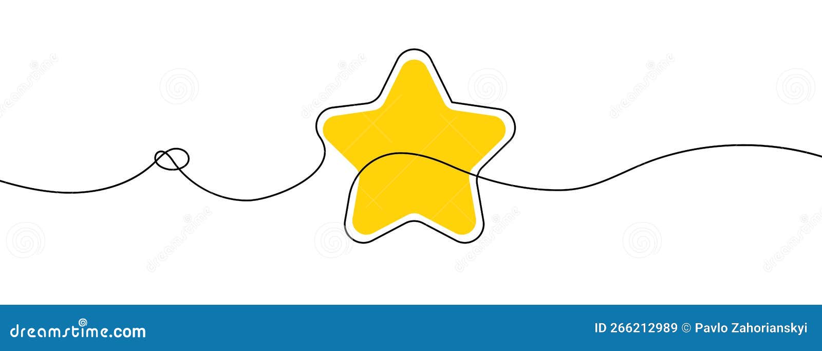 Continuous One Line Drawing of a Star. Vector Illustration Stock Vector ...
