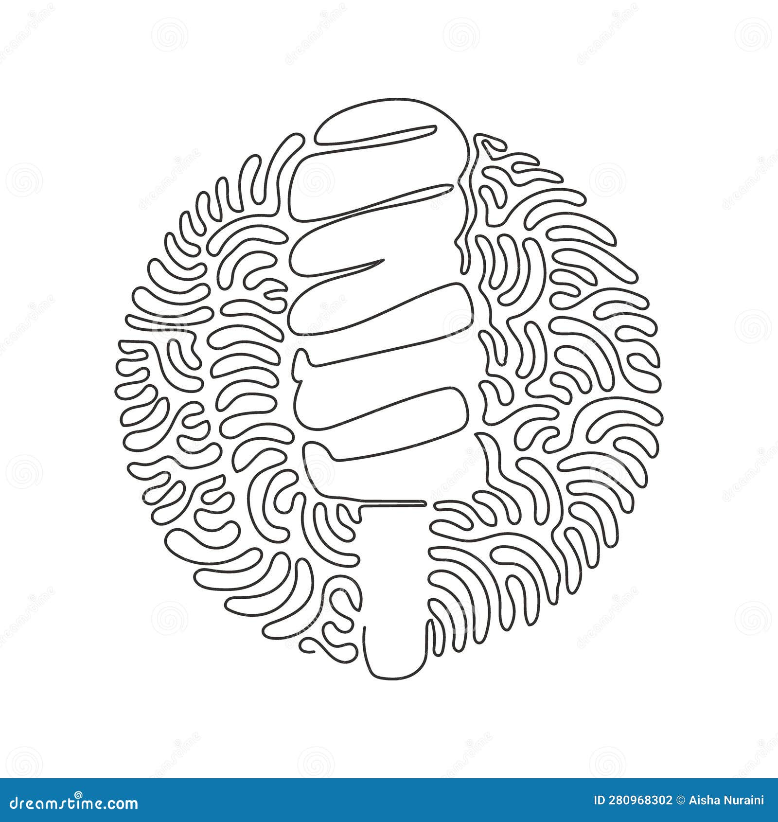 Continuous One Line Drawing Tasty Popsicle Twisted Ice Cream. Stick ... Continuous One Line Drawing Tasty Popsicle Twisted Ice Cream. Stick ...