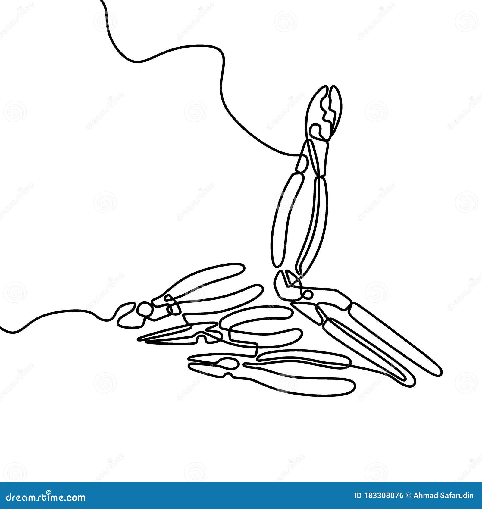 Continuous One Line Drawing Wrench and Pliers. Simple One Line Drawing ... Continuous One Line Drawing Wrench and Pliers. Simple One Line Drawing ...