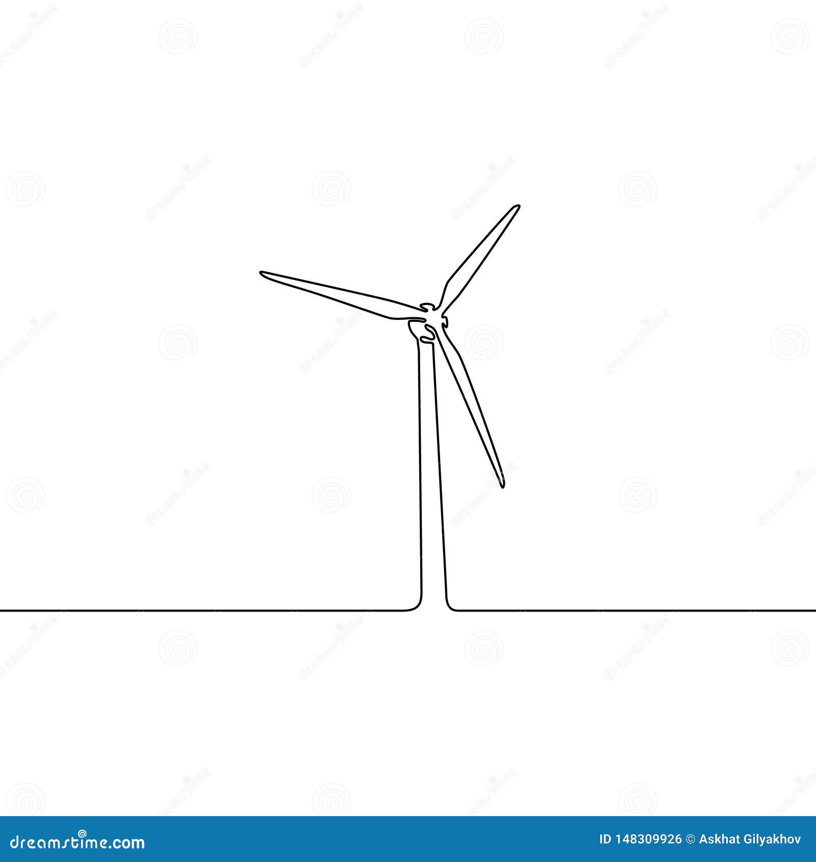 Windmill Blade Vector