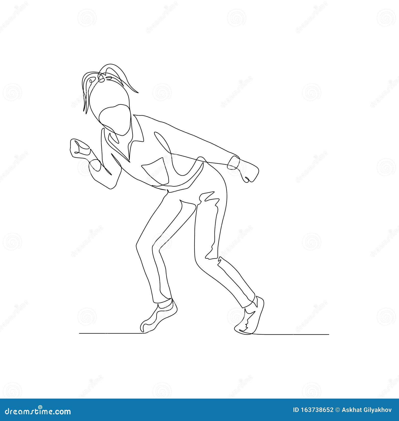 Dancing The Twist Cartoon Vector | CartoonDealer.com #49557445