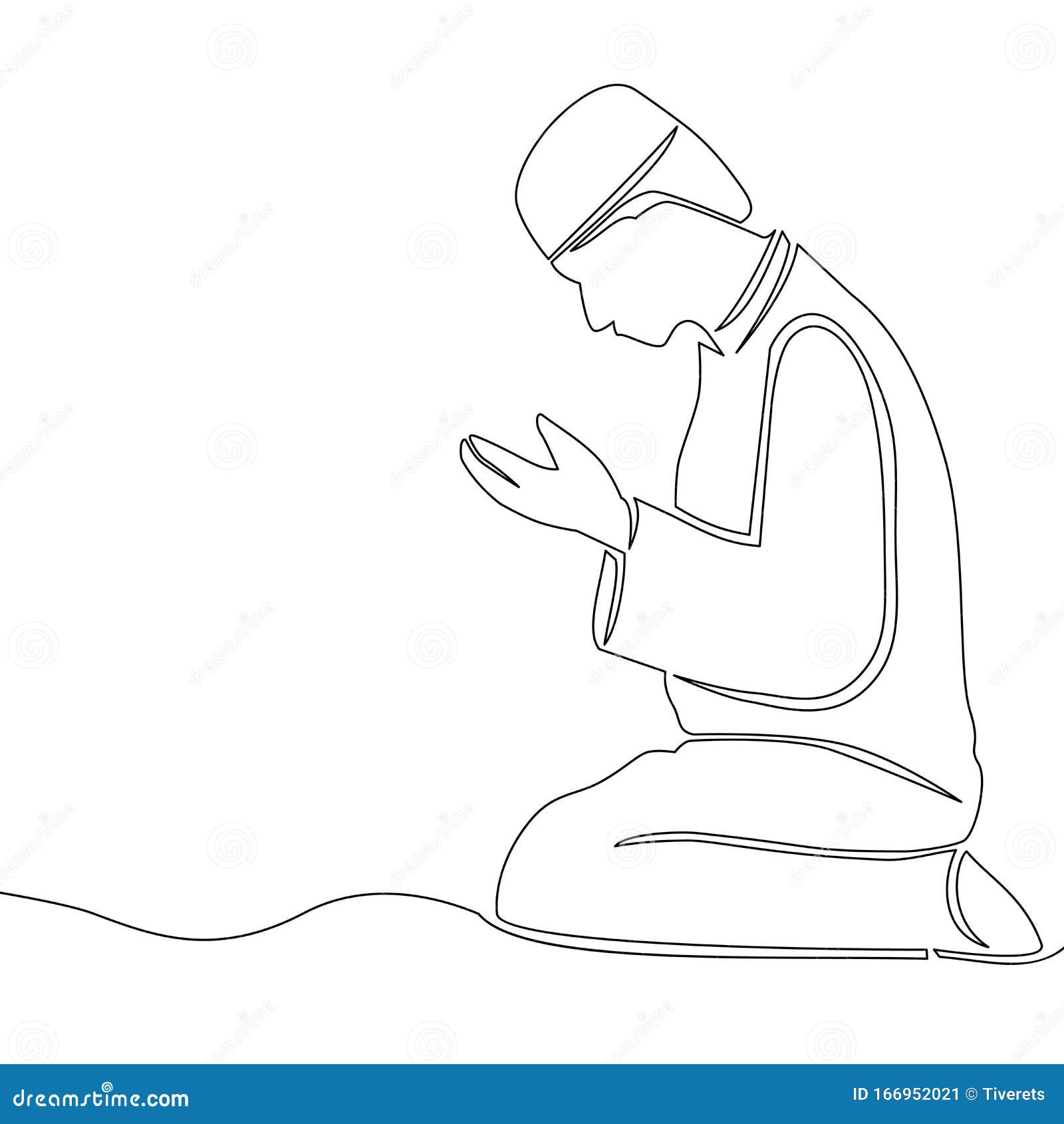 Islamic Man Praying Muslim Prayer Stock Photography | CartoonDealer.com ...