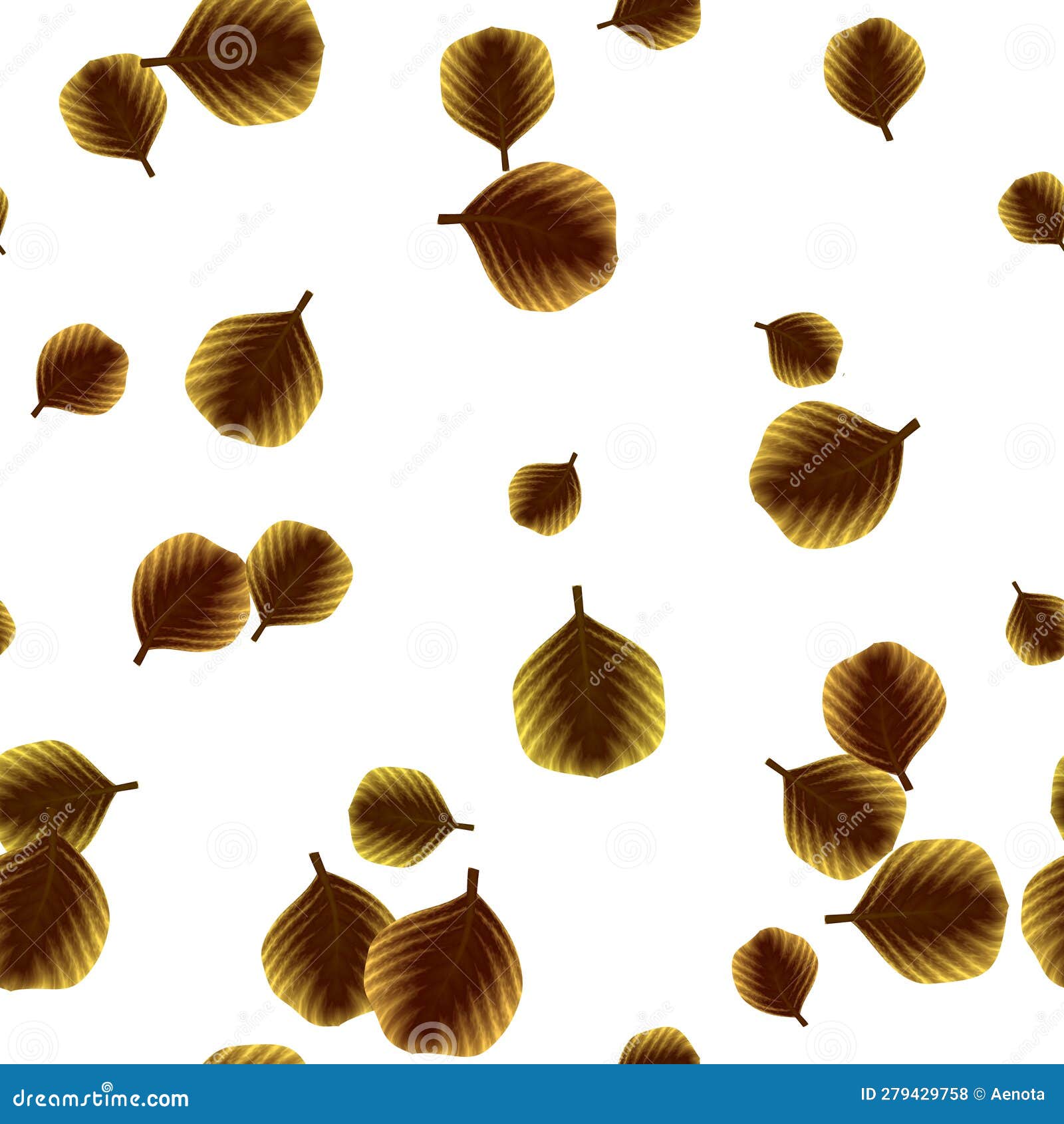 Continuous Pattern with Bright Leaves Stock Illustration - Illustration ...