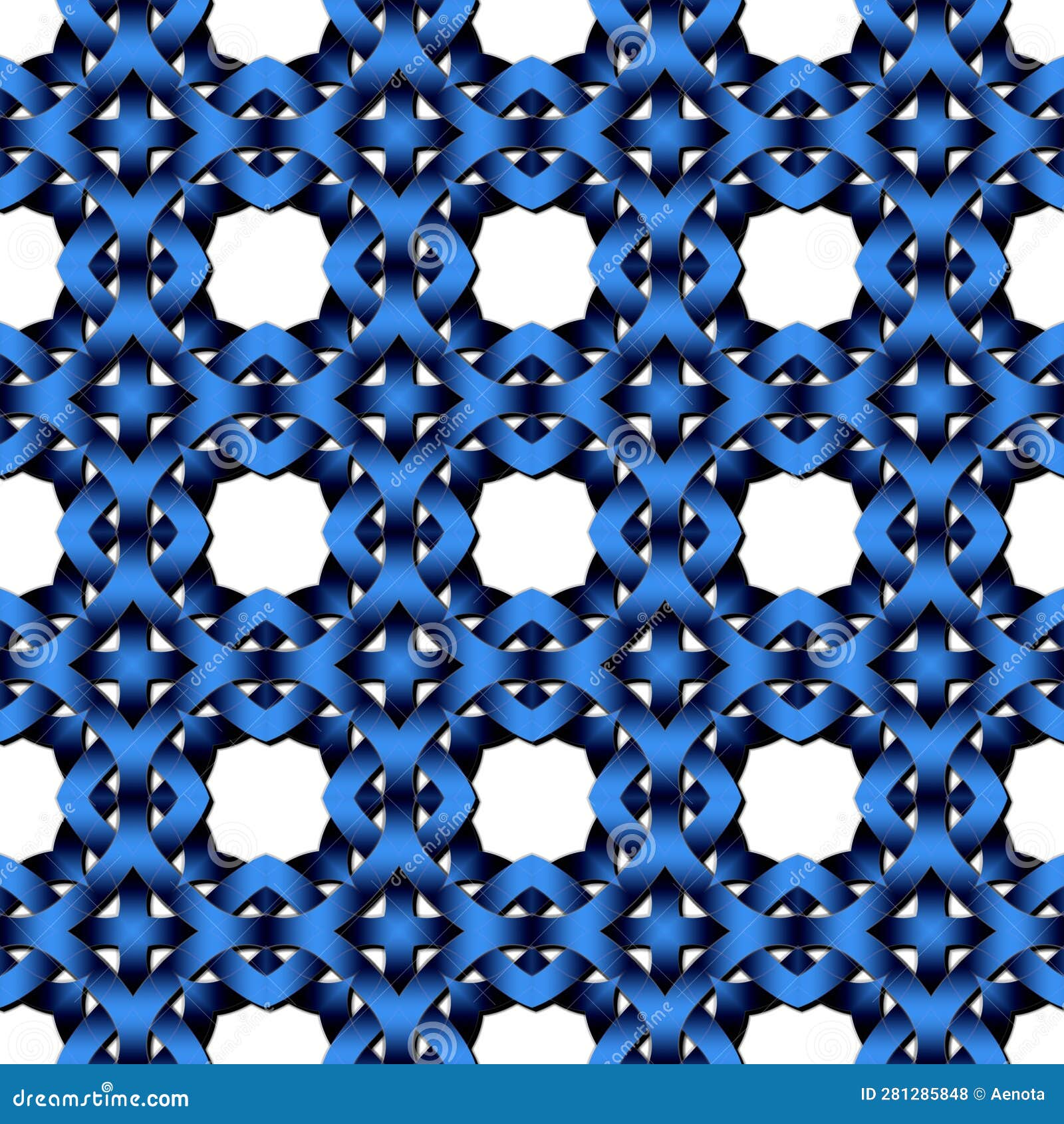 Continuous Pattern with Celtic Weaving Stock Illustration ...