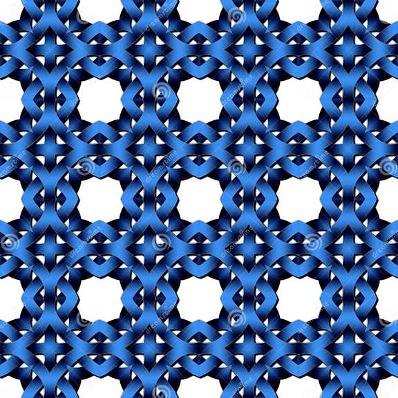 Continuous Pattern with Celtic Weaving Stock Illustration ...