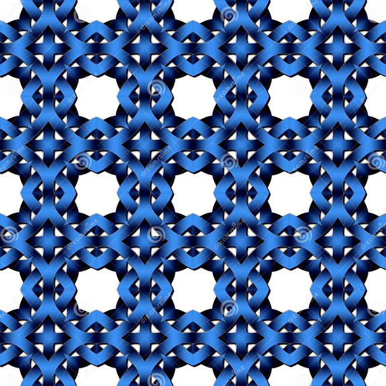 Continuous Pattern with Celtic Weaving Stock Illustration ...