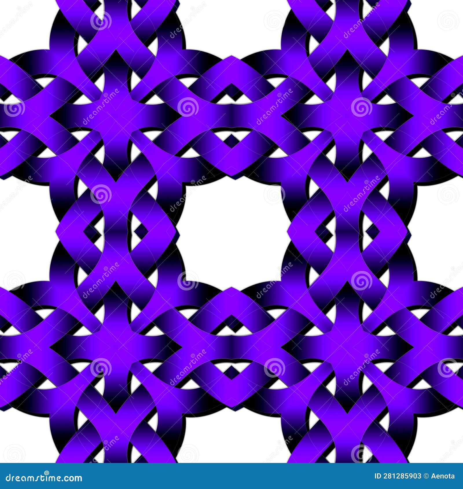 Continuous Pattern with Celtic Weaving Stock Illustration ...