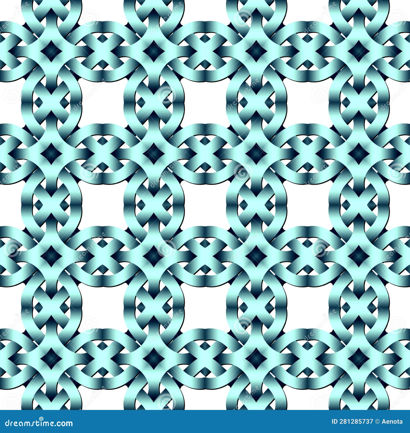 Continuous Pattern with Celtic Weaving Stock Illustration ...