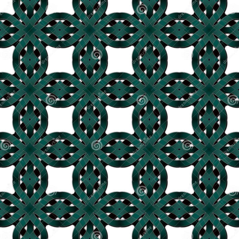 Continuous Pattern with Celtic Weaving Stock Illustration ...