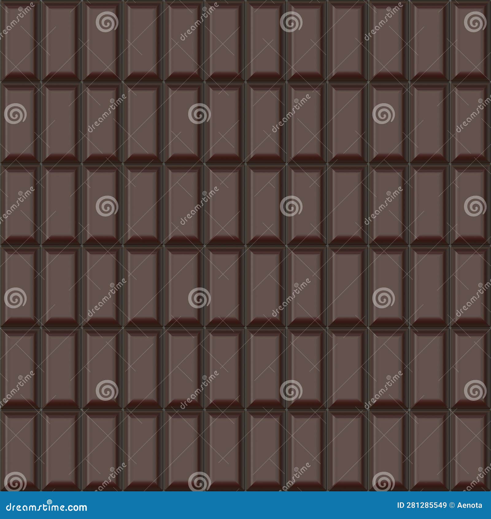 Continuous Pattern of Chocolate Bar Stock Illustration - Illustration ...