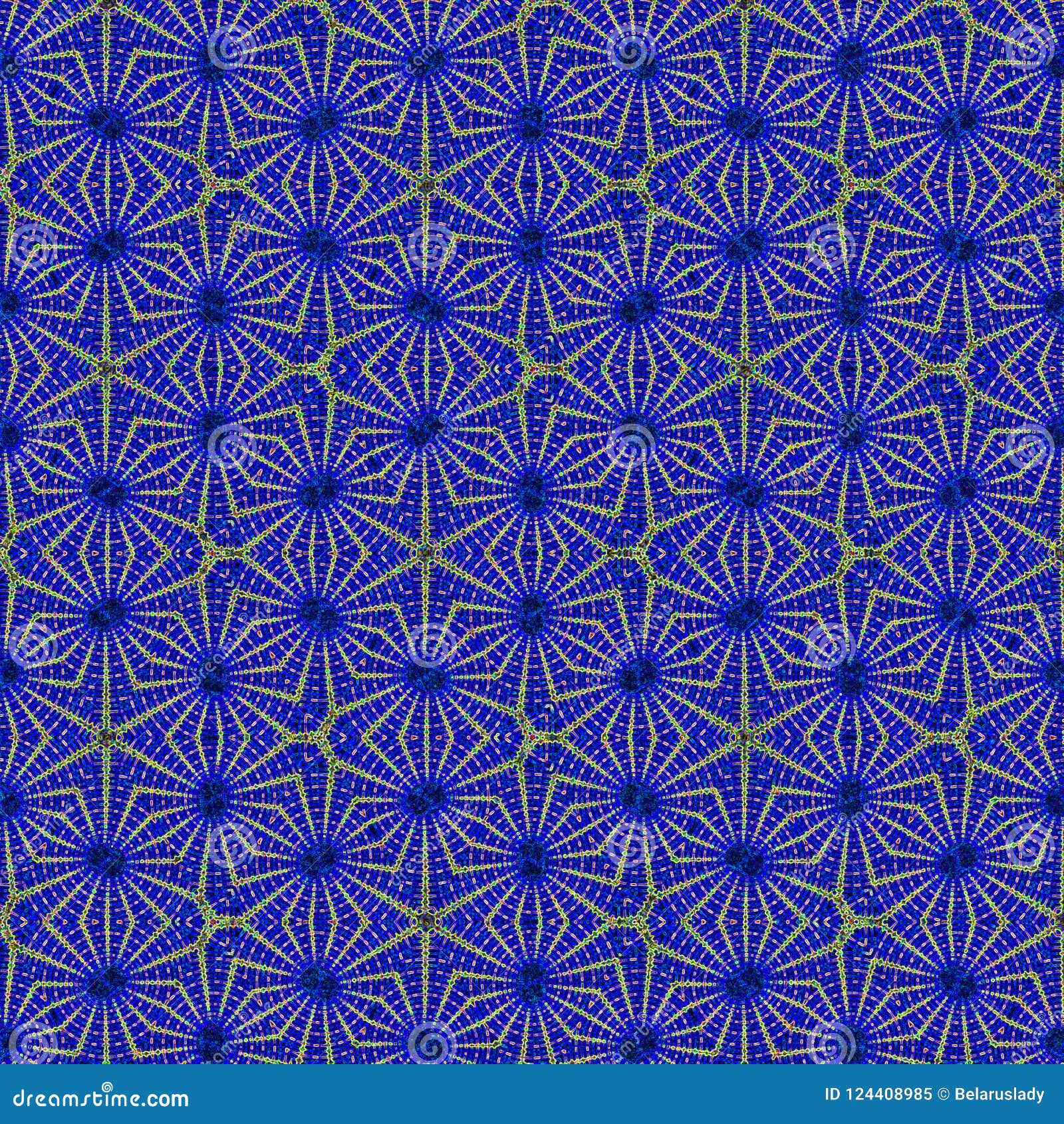 Geometric Continuous Pattern, Endless Blue Regular Background. Stock ...
