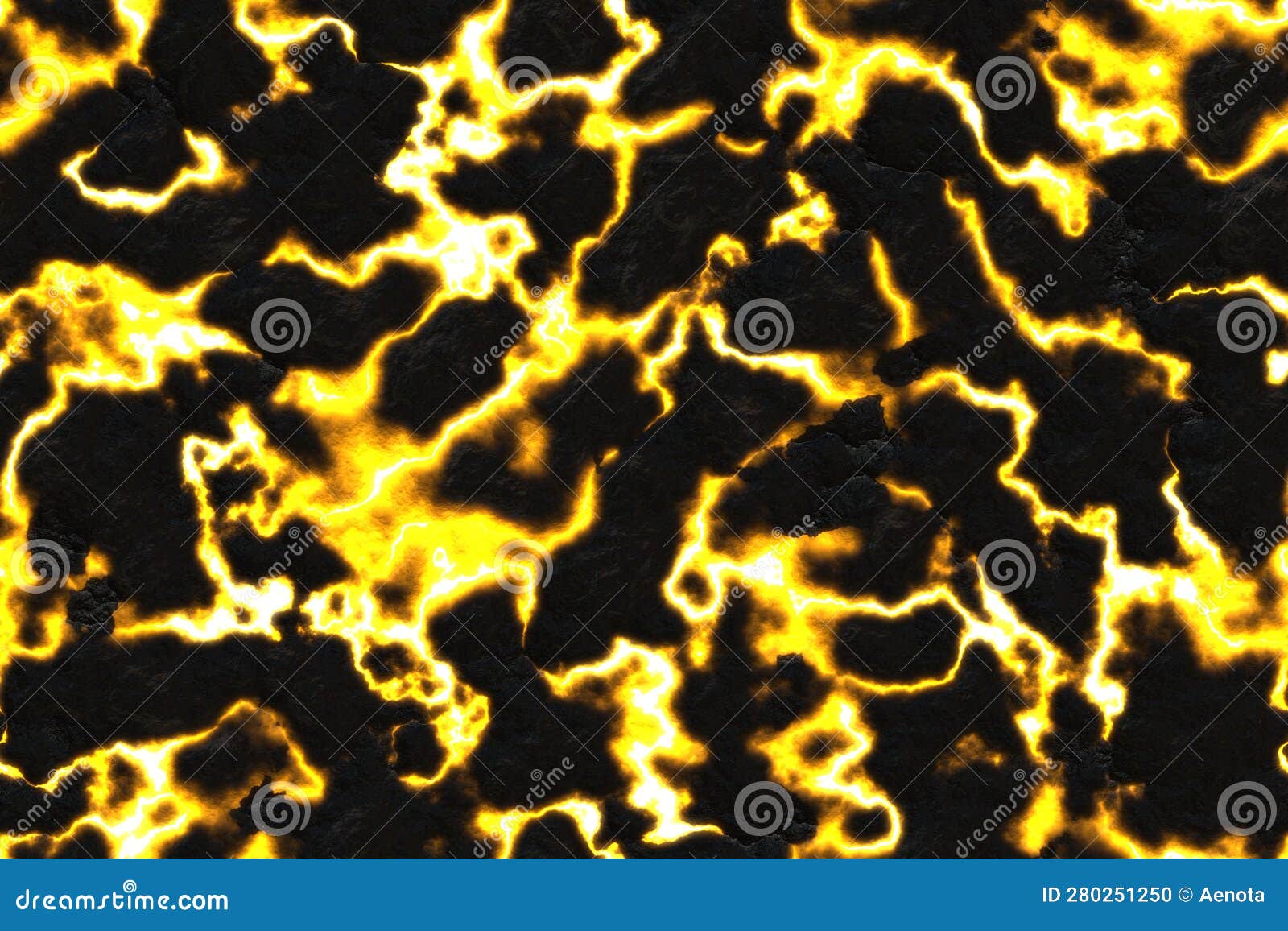 Continuous Pattern with Hot Lava Stock Illustration - Illustration of ...