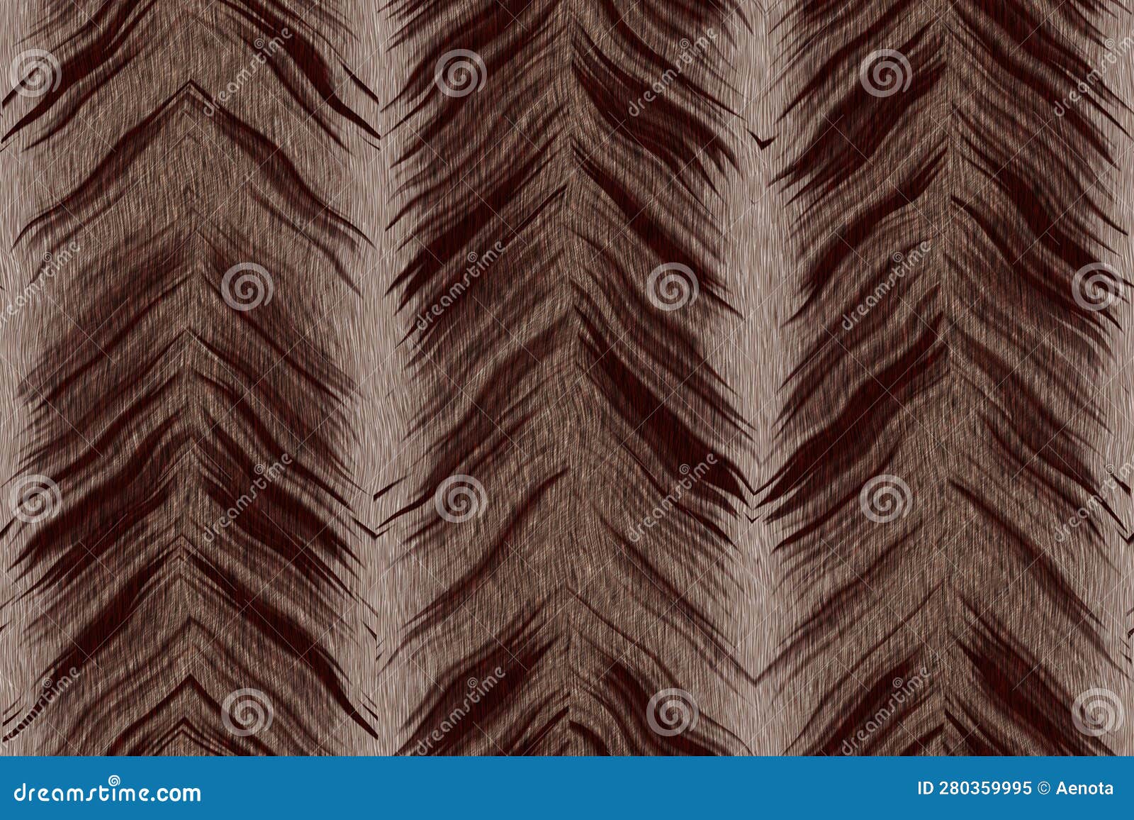 Continuous Pattern of Natural Fur Stock Illustration - Illustration of ...